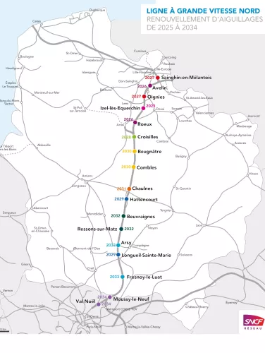 Renouvellement de la Ligne à grande vitesse Nord (LGV Nord) | SNCF Réseau